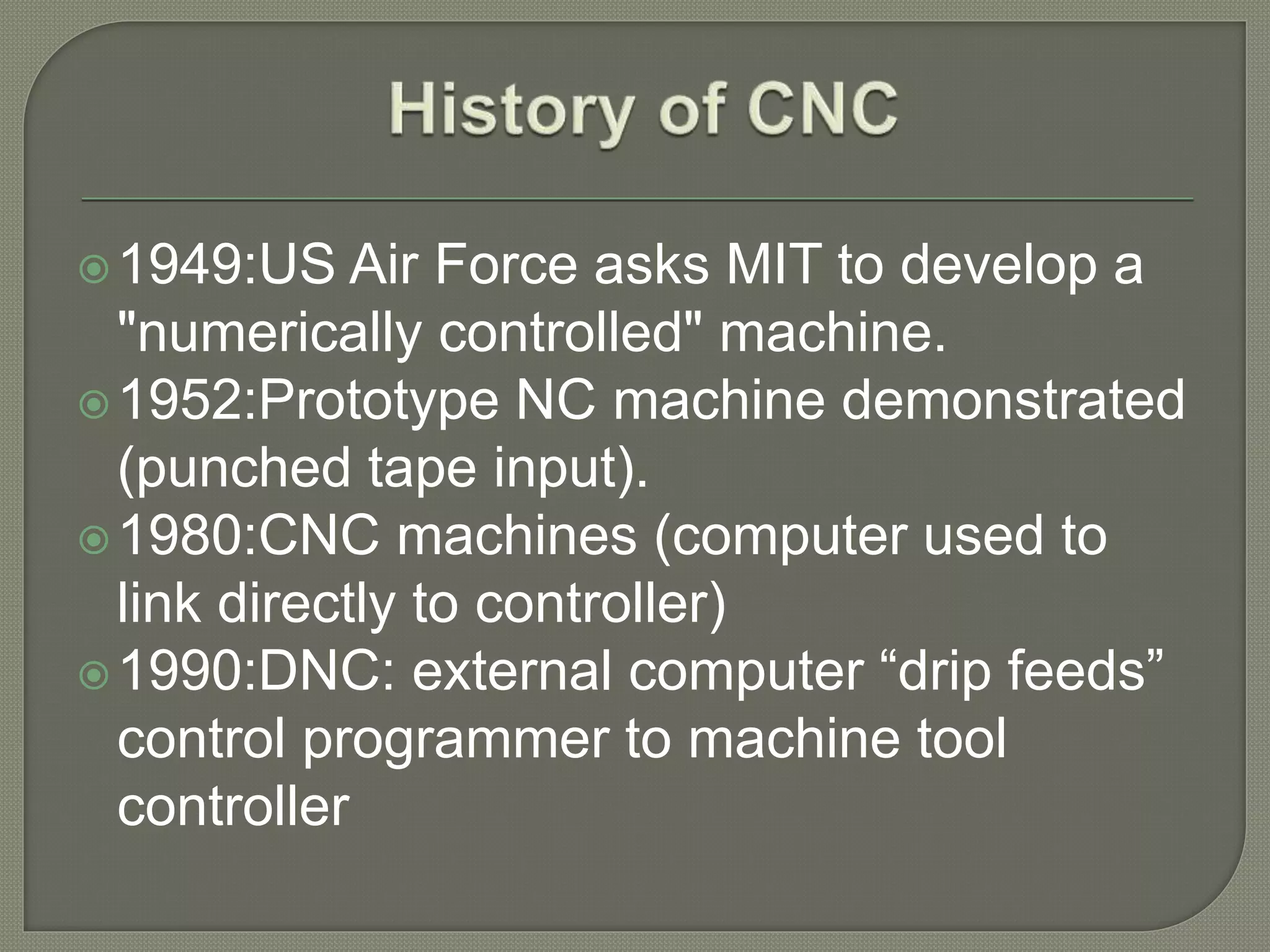 Mechanical CNC machine | PPTX