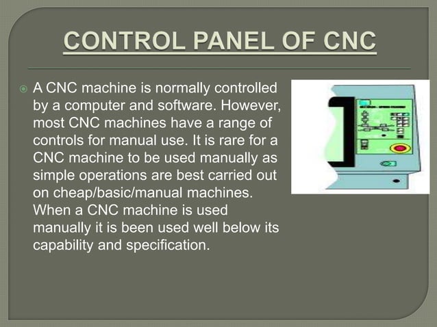 Mechanical CNC machine | PPTX