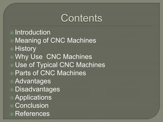 Mechanical CNC machine | PPTX