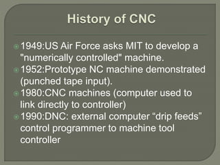 Mechanical CNC machine | PPTX