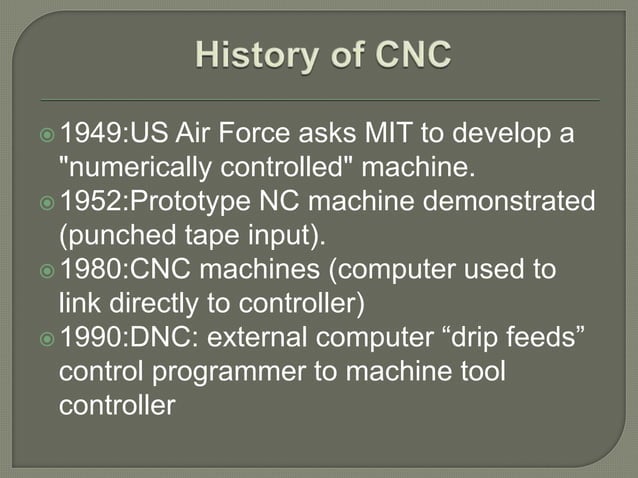 Mechanical CNC machine | PPTX