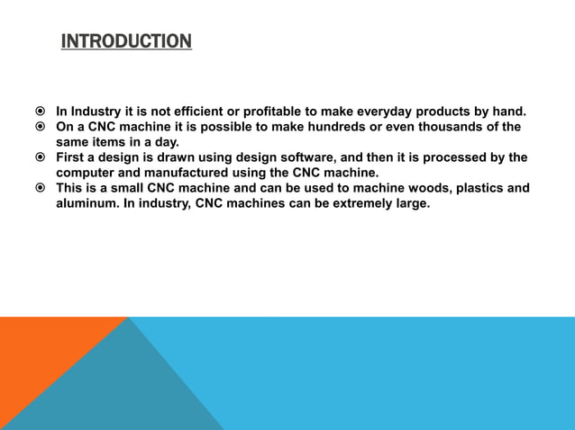 Mechnical cnc machines ppt | PPTX | Woodworking | Arts and Crafts