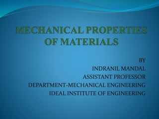 Mechnical properties of Materials | PPT