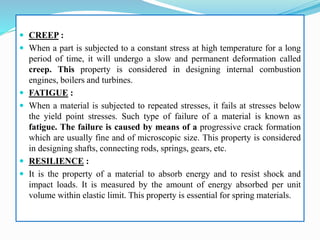 Mechnical properties of Materials | PPT