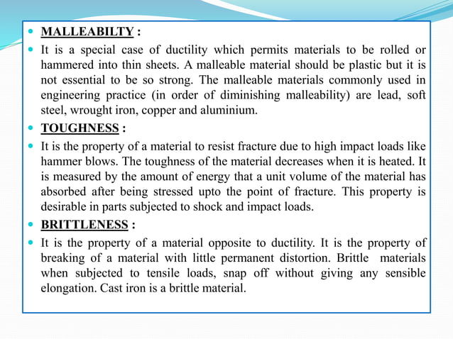 Mechnical properties of Materials | PPT