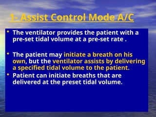 Mechanical Ventilation , principle of MV | PPTX