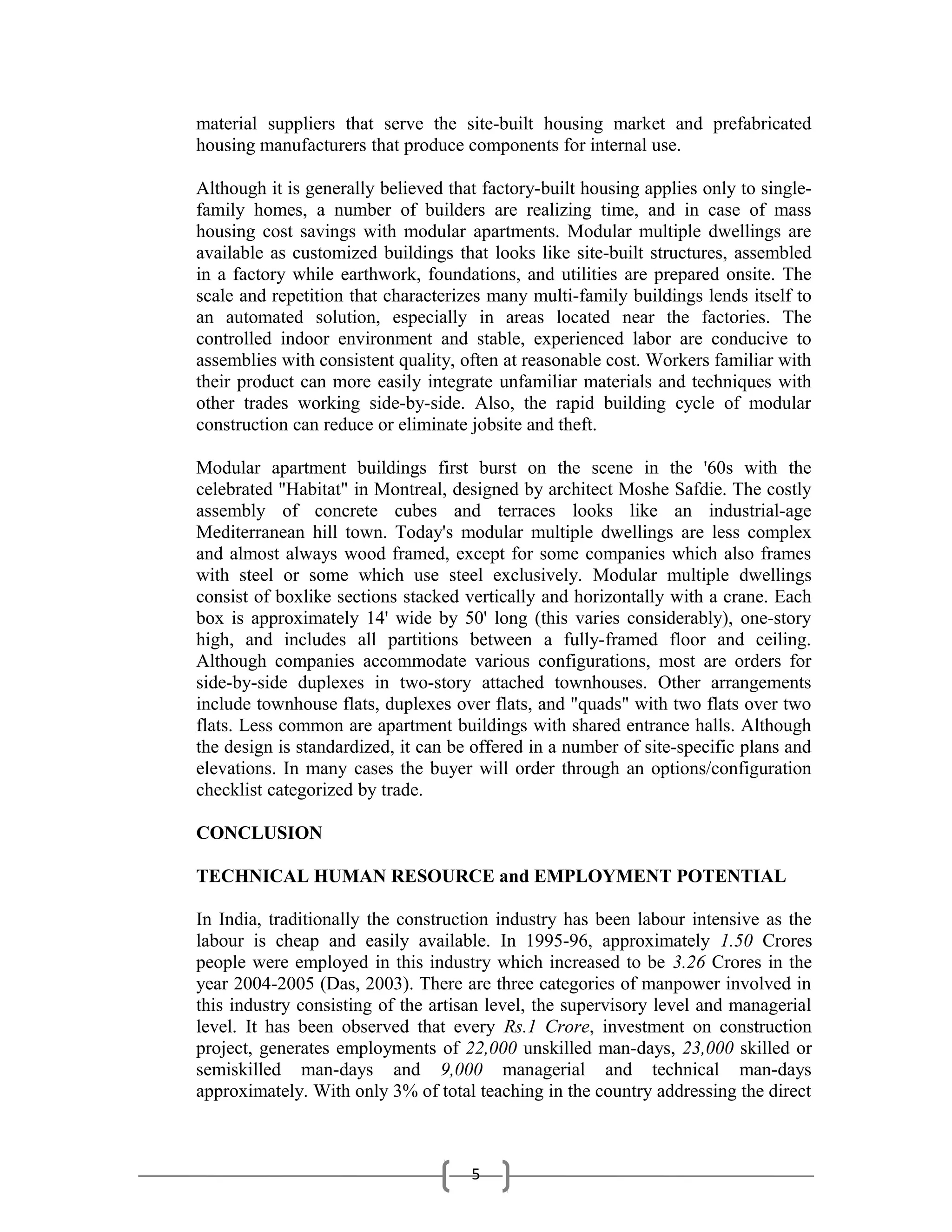 Mechanized Construction- Relevance and Importance in India | DOC