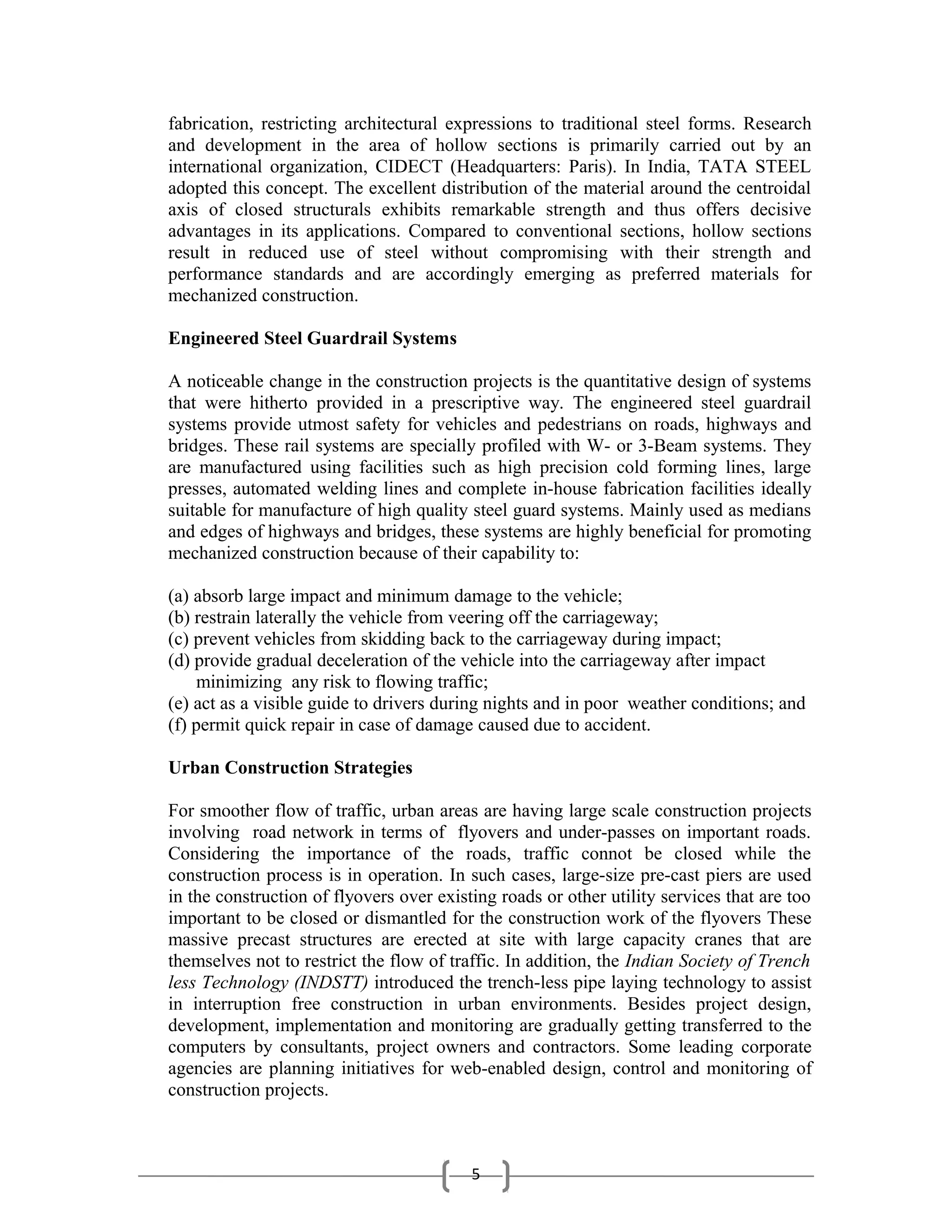 Mechanized Construction- Relevance and Importance in India | DOC