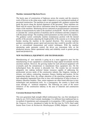 Mechanized Construction- Relevance and Importance in India | DOC