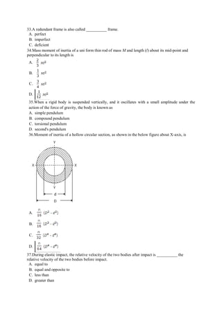 Mechanical objective questions | PDF