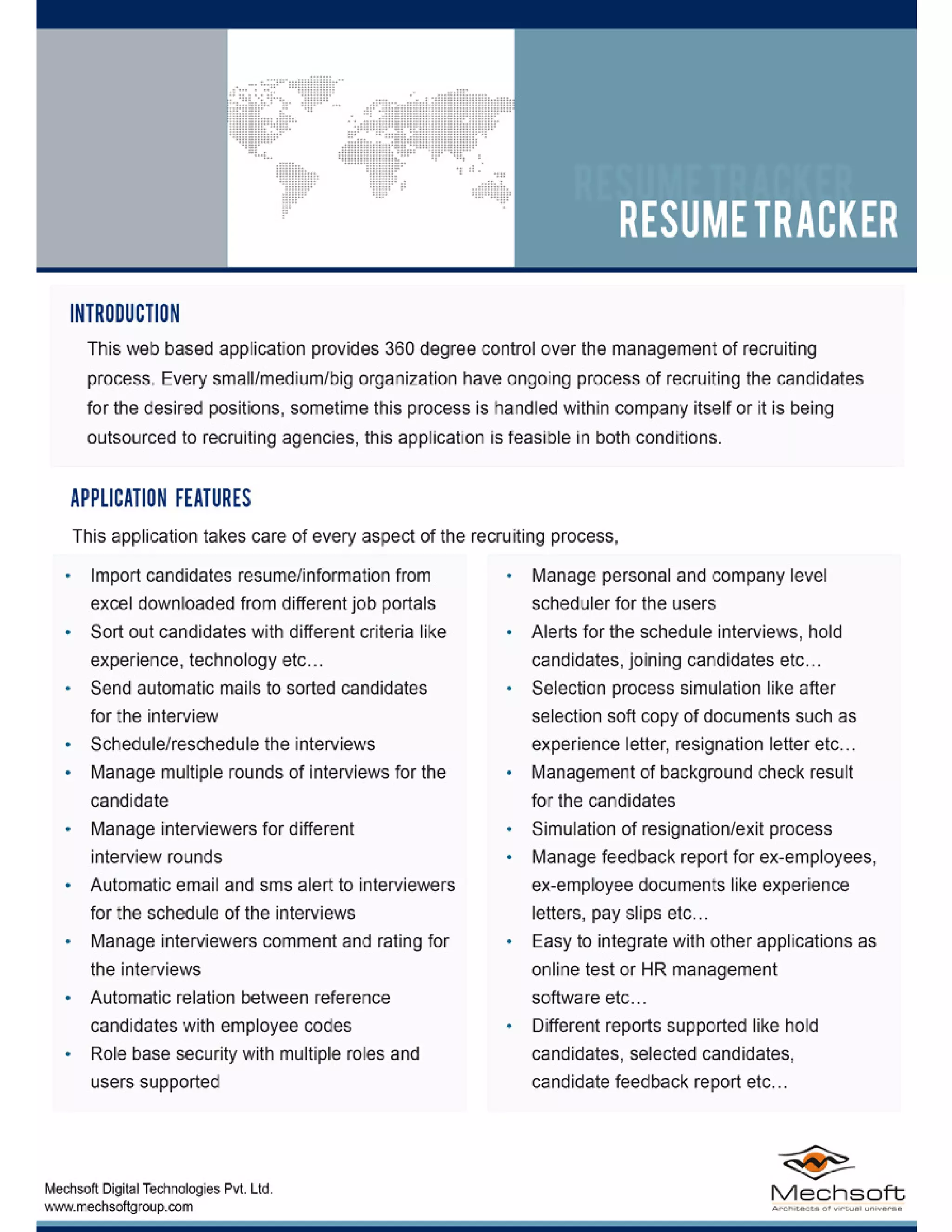 Resume Tracker | PDF