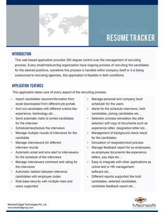 Resume Tracker | PDF