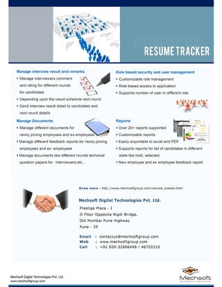 Resume Tracker | PDF