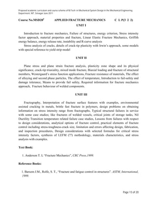 Mech syllabus mtech | PDF