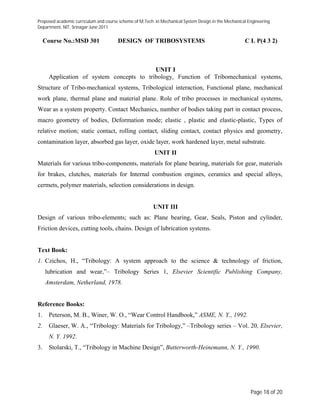Mech syllabus mtech | PDF