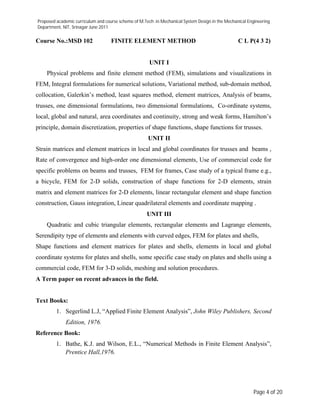 Mech syllabus mtech | PDF