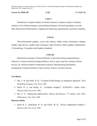 Mech syllabus mtech | PDF
