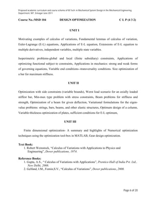 Mech syllabus mtech | PDF