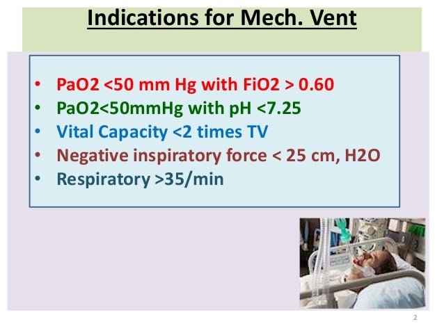 Caring patient on Mechanical Ventilator