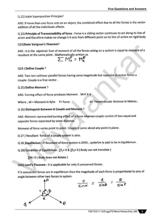 Mech viva questions and_answers | PDF