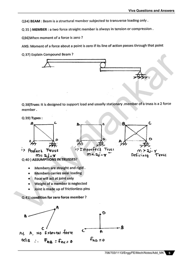 Mech viva questions and_answers | PDF | Undergraduate Education ...
