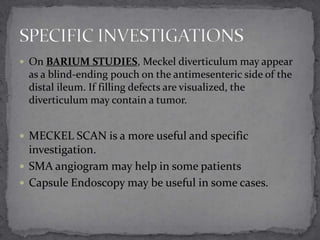 Meckel’s diverticulum | PPTX