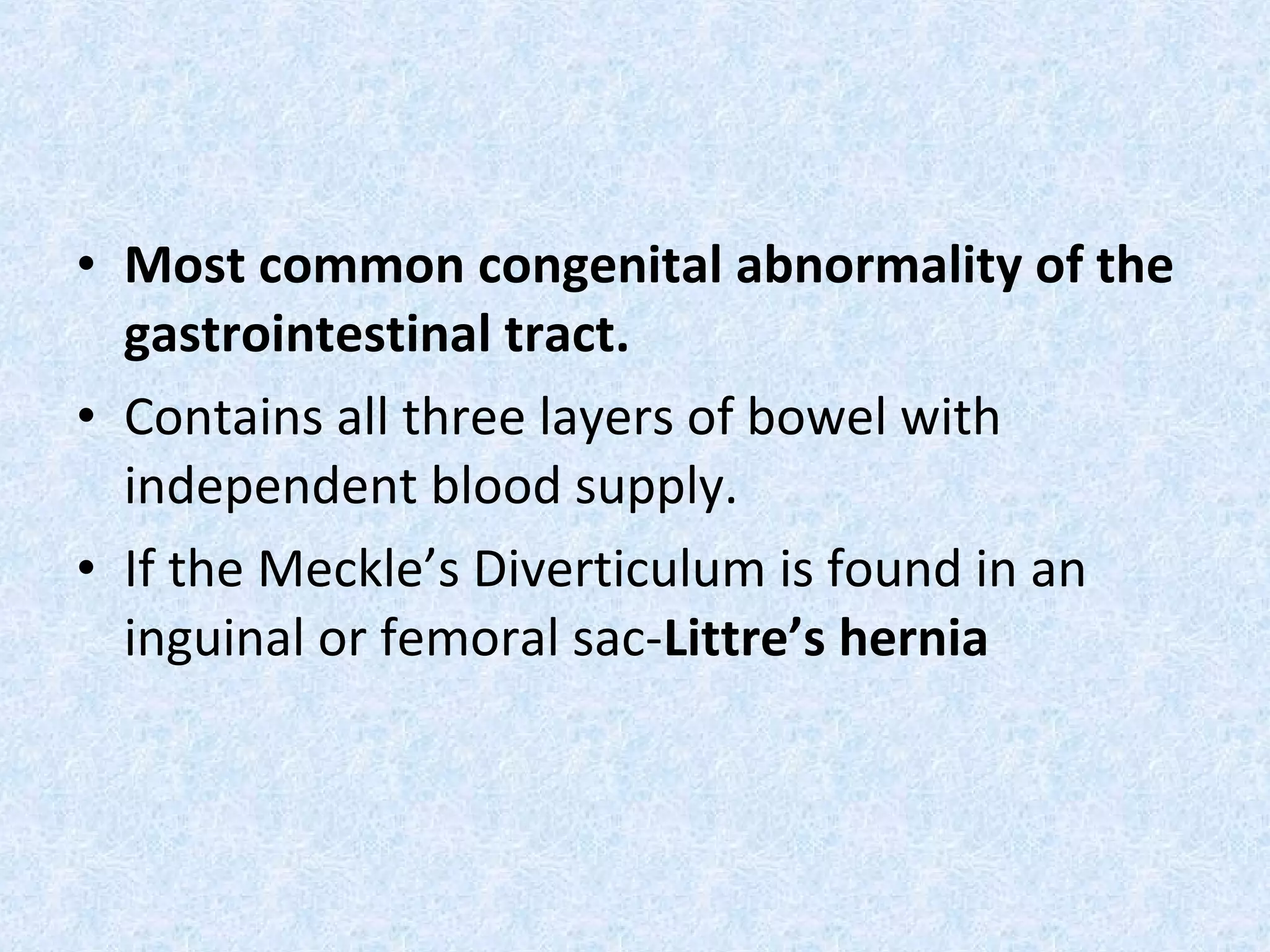 Meckel’s diverticulum | PPT