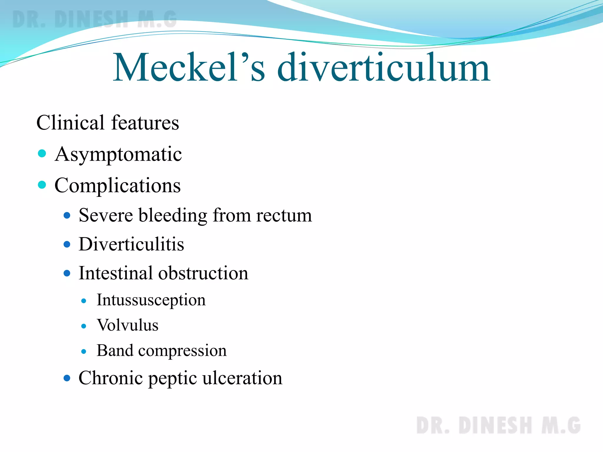 Meckel's Diverticulum | PDF
