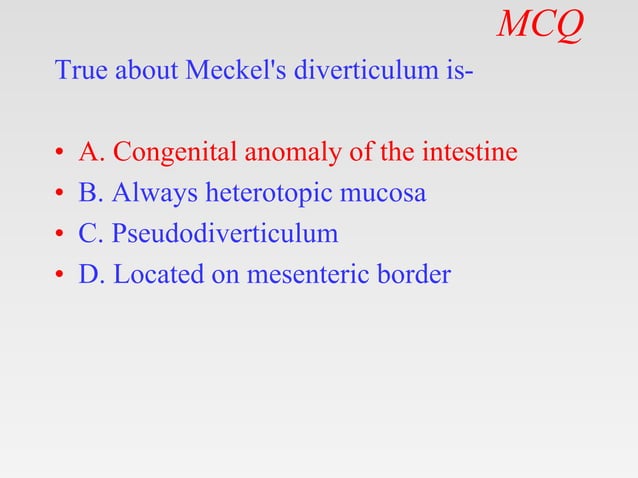 Meckel's Diverticulum.pptx | Pregnancy | Reproductive Health