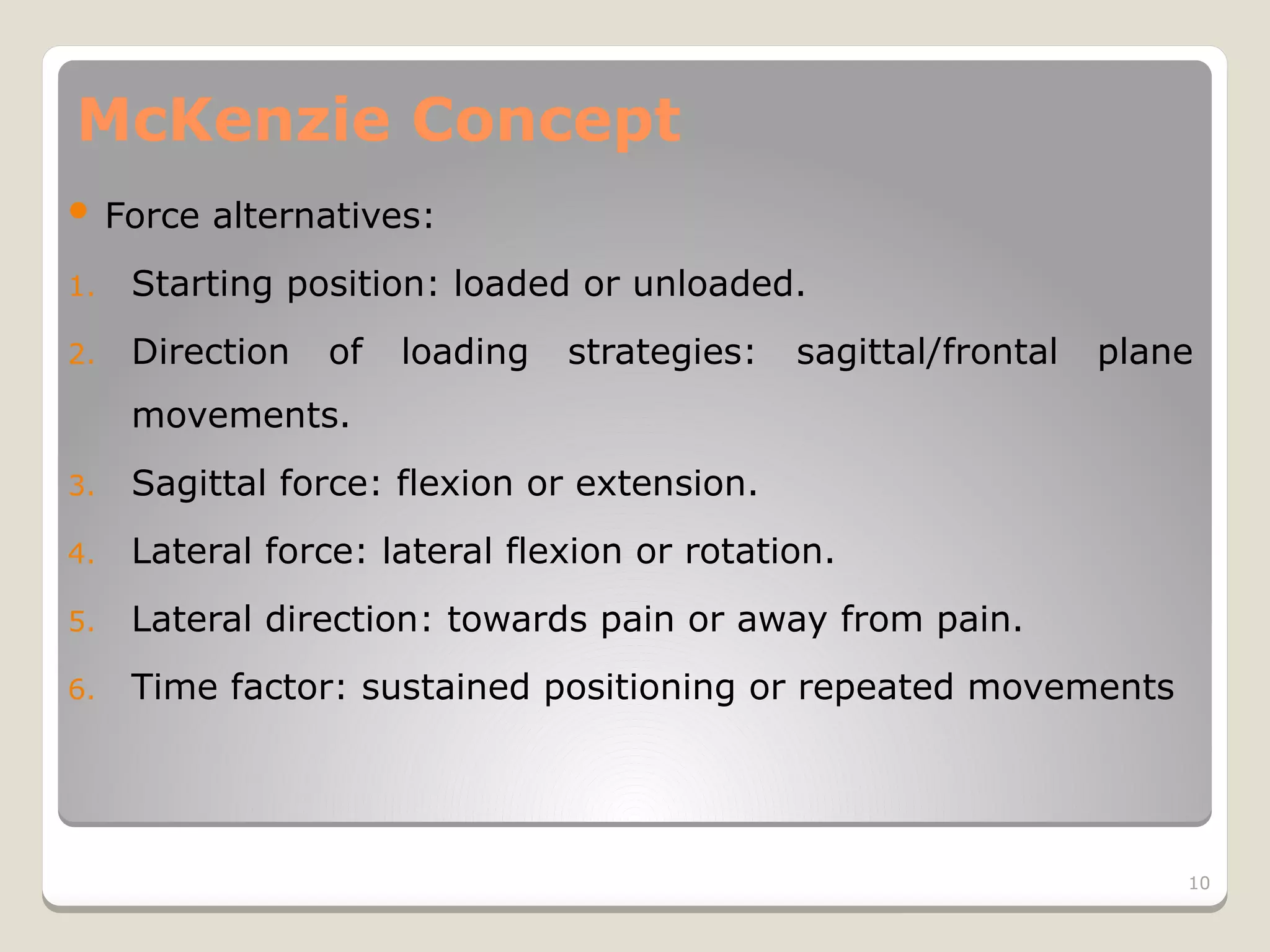 Meckenzie approach | PDF