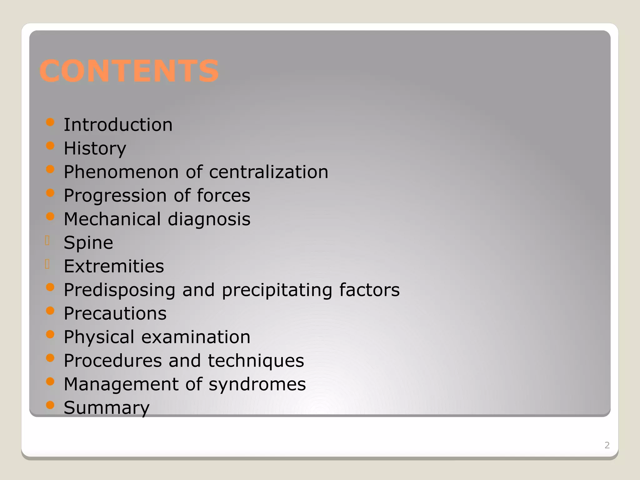 Meckenzie approach | PDF