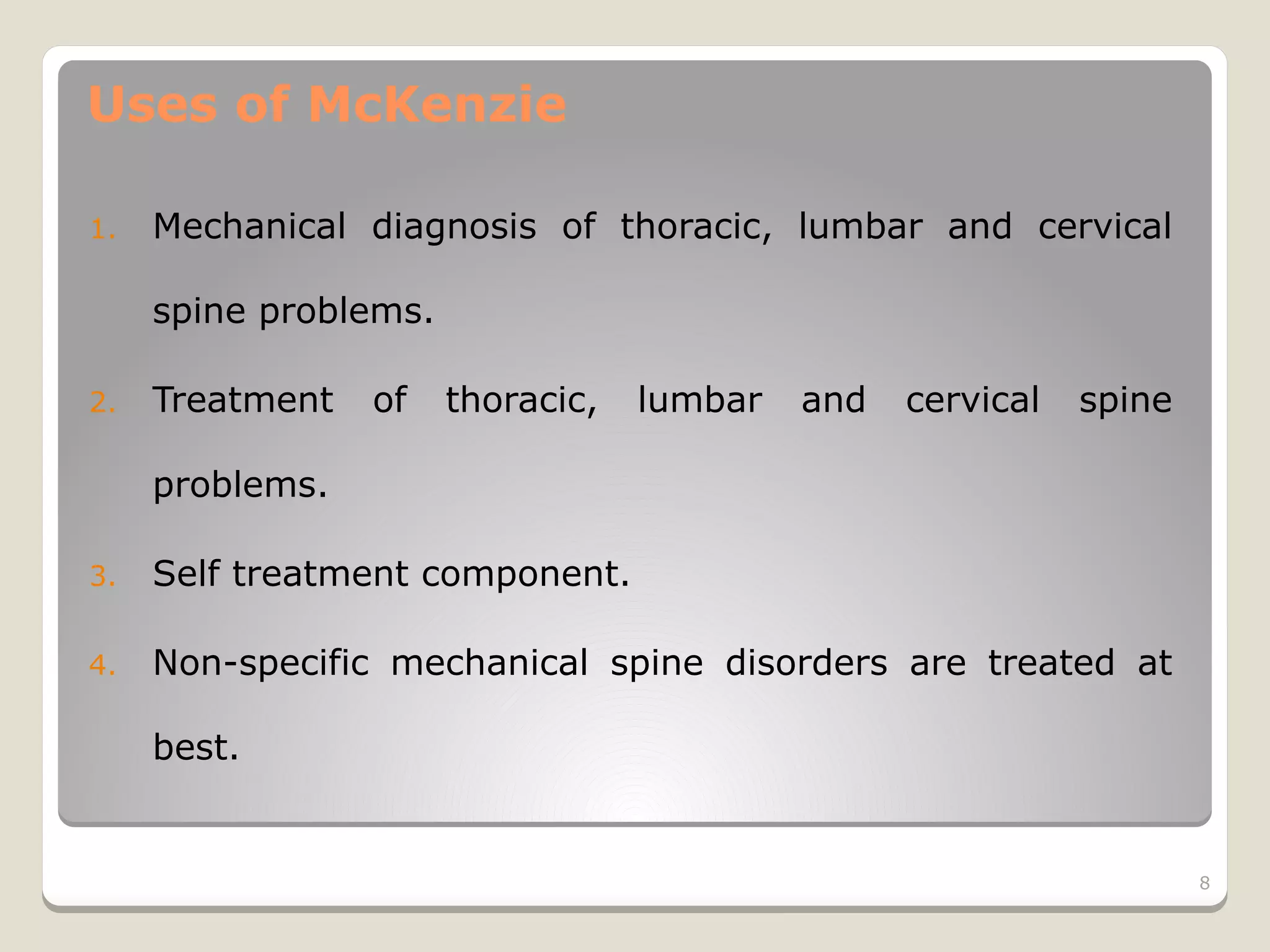 Meckenzie approach | PDF