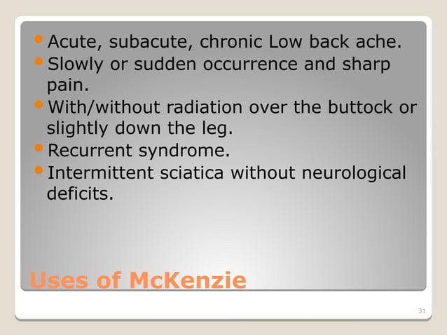 Meckenzie approach | PDF