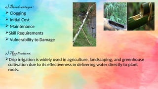 Drip irrigation farmers howe to use drip | PPTX