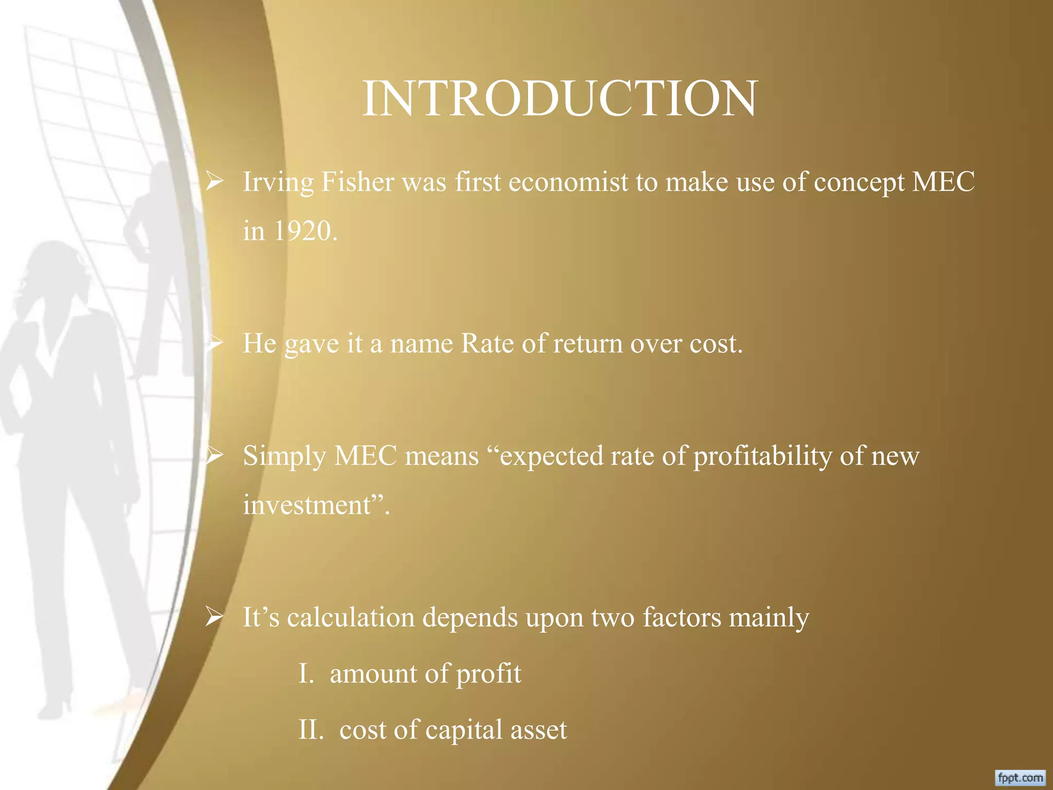 marginal efficiency of capital | PPTX
