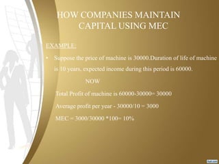 marginal efficiency of capital | PPTX