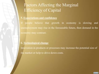 marginal efficiency of capital | PPTX