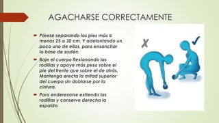 Mecánica corporal | PPTX
