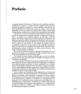 Mecánica de sólidos egor popov - 2 ed - español | PDF