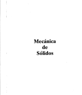 Mecánica de sólidos egor popov - 2 ed - español | PDF
