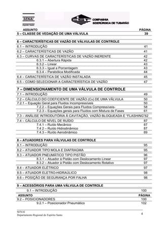 Mecânica - Elementos de Controle de Válvula | PDF