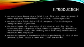 Meconium aspiration syndrome (MAS) | PDF