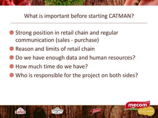 CATMAN in processed meat category (FMCG) | PDF