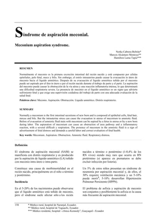 Meconio | PDF