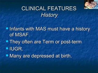 Meconium aspiration syndrome_ | PPT
