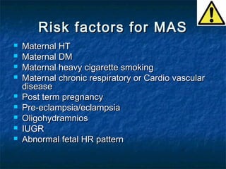 Meconium aspiration syndrome_ | PPT