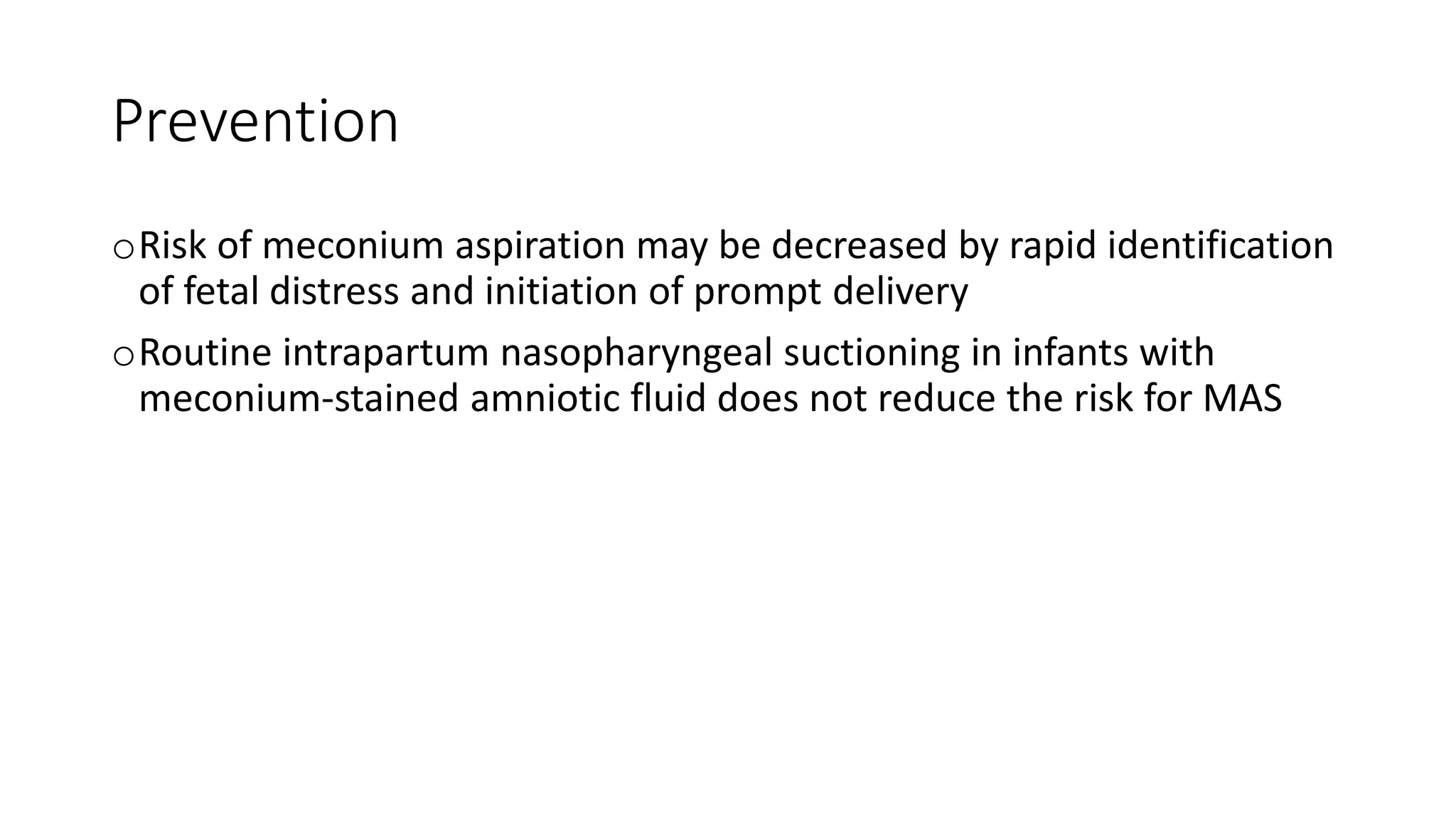 Meconium Aspiration. In neonates pptx... | PPTX