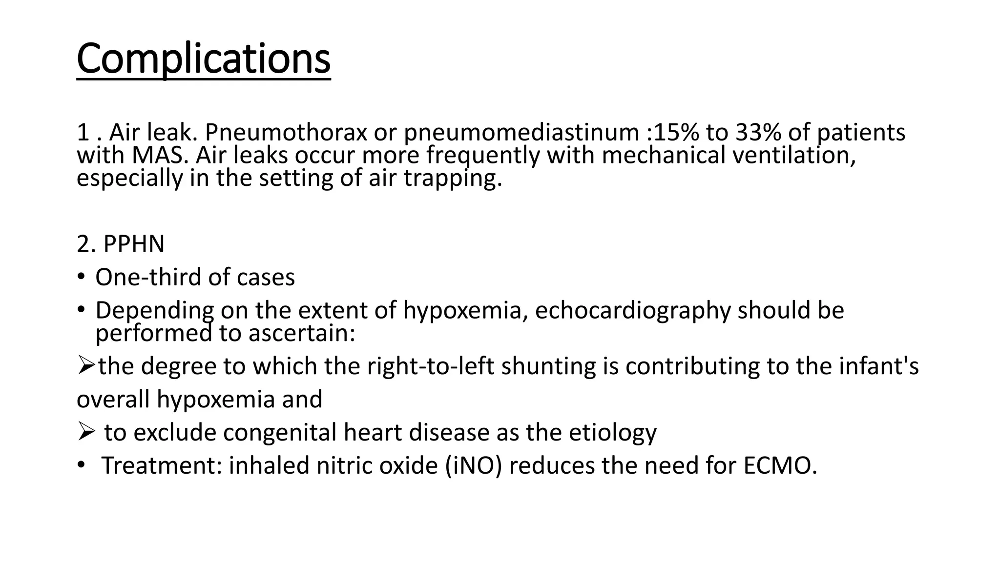 Meconium aspiration syndrome | PPTX