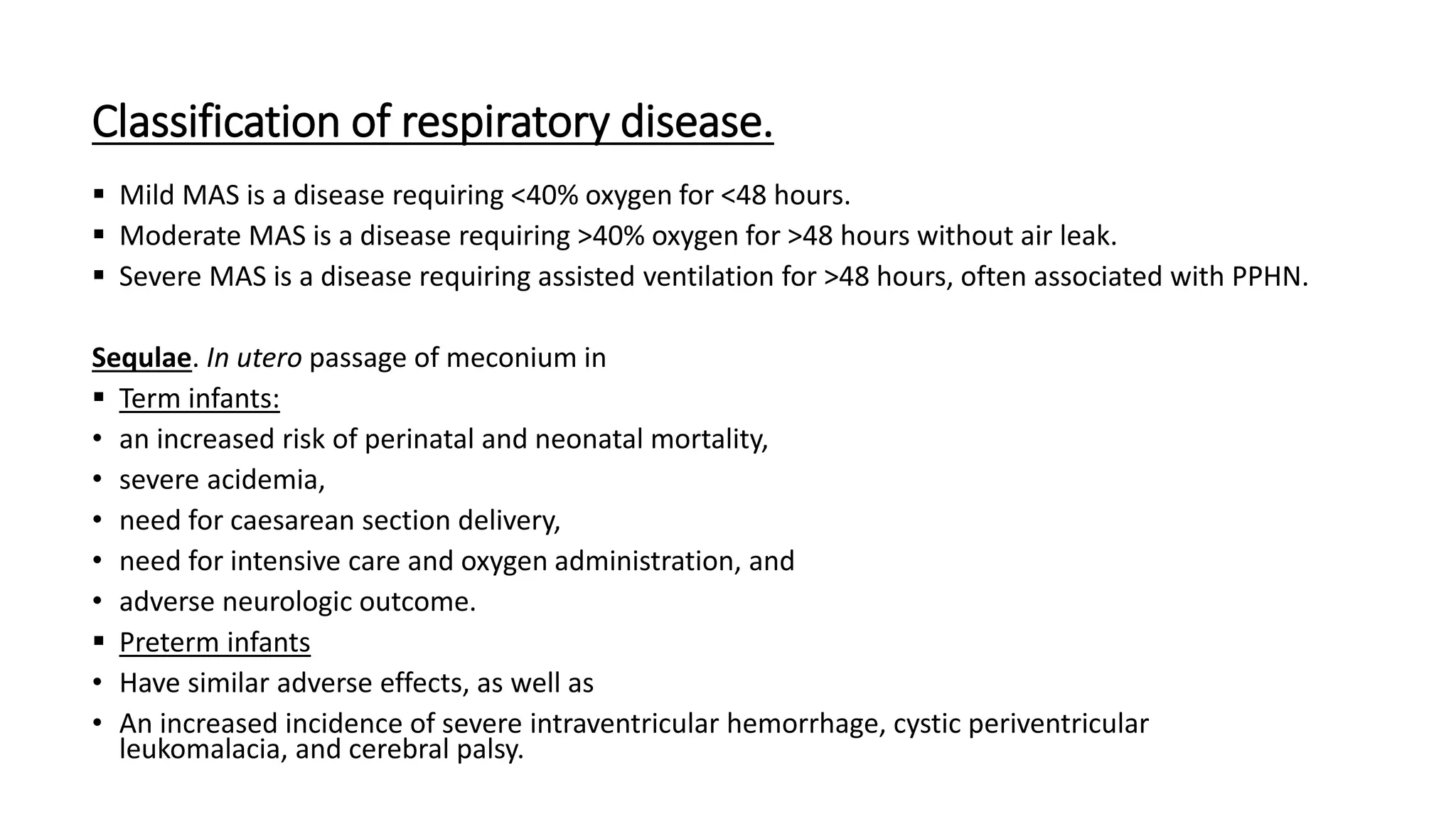 Meconium aspiration syndrome | PPTX