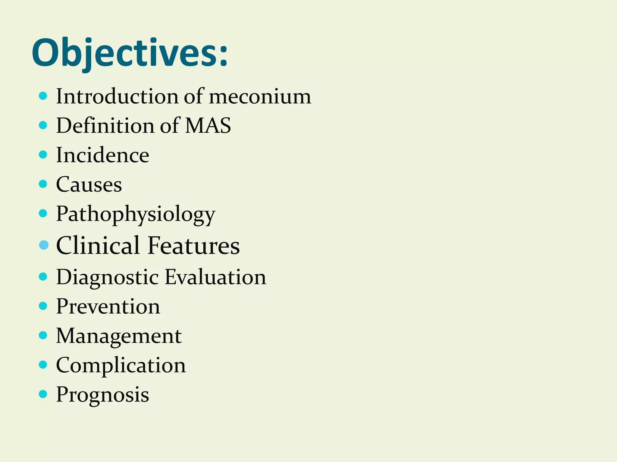 Meconium Aspiration Syndrome | PPTX